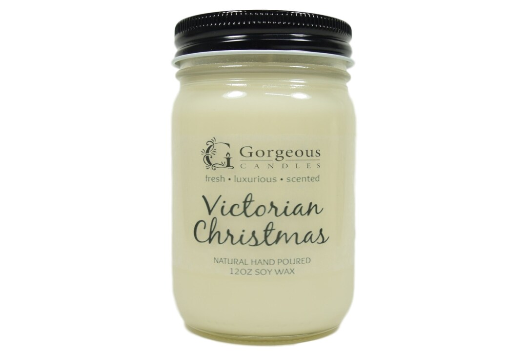 Victorian Christmas Natural Soy Candle 12 Oz Candles Natural - Etsy