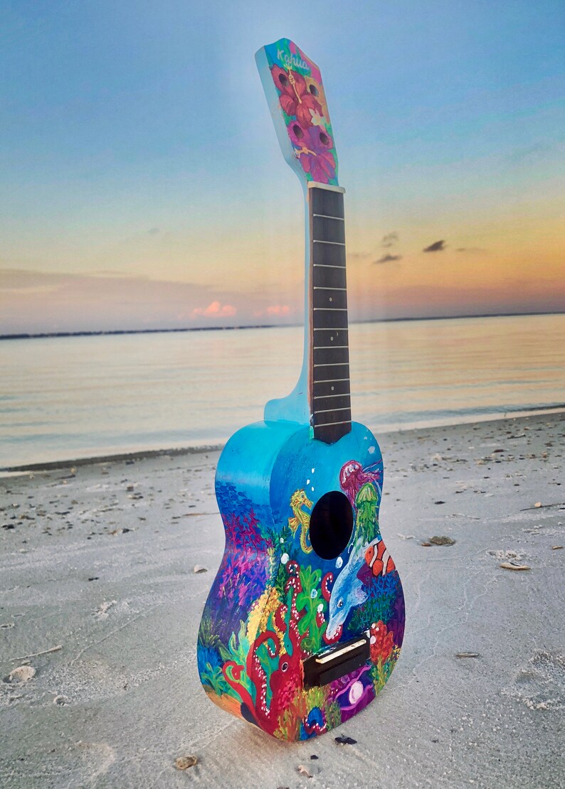 Under the Sea - Hand Painted Ukulele - Etsy