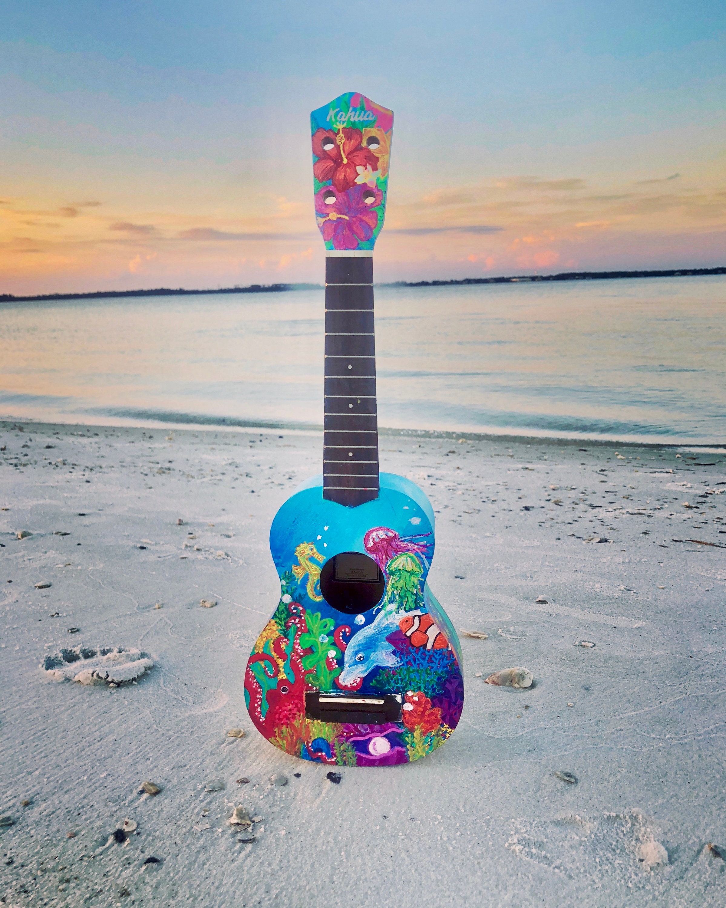 Under the Sea - Hand Painted Ukulele - Etsy