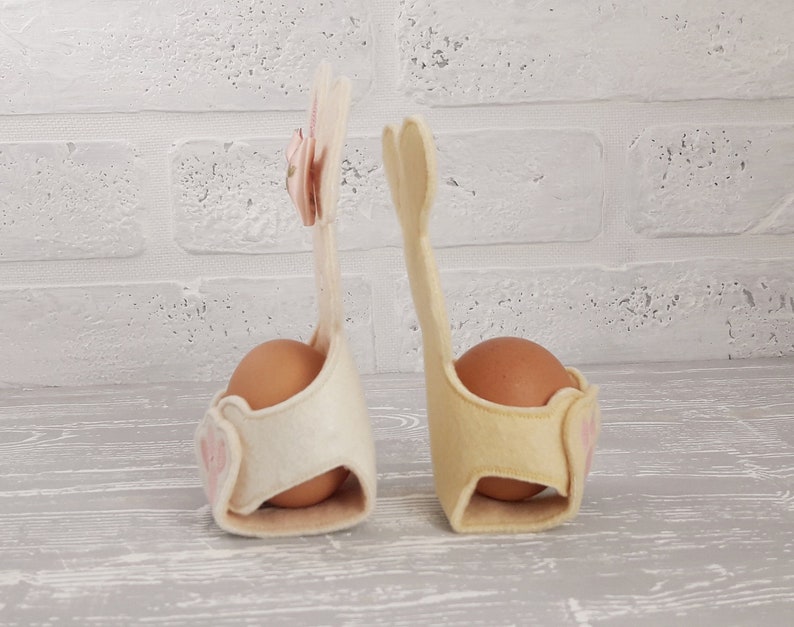 Easter Eggs holder Bunny Felt Easter Eggs stand Machine | Etsy