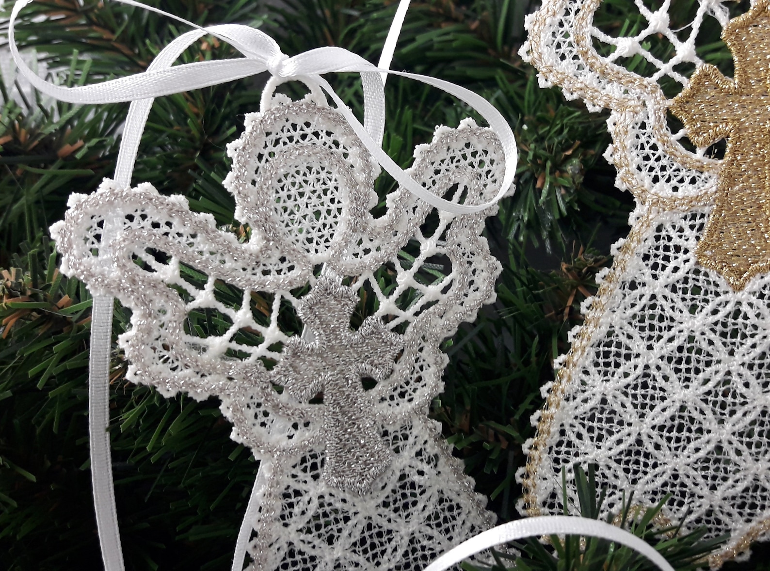 FSL Angel With Cross Free Standing Lace Instant Download Machine ...