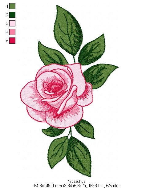 Set of Designs With Roses Bouquet of Roses Delicate Roses | Etsy