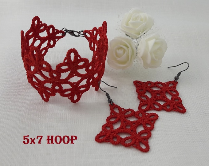 FSL Tatting 3D Crown 5x7" Hoop Machine Embroidery Design - Etsy