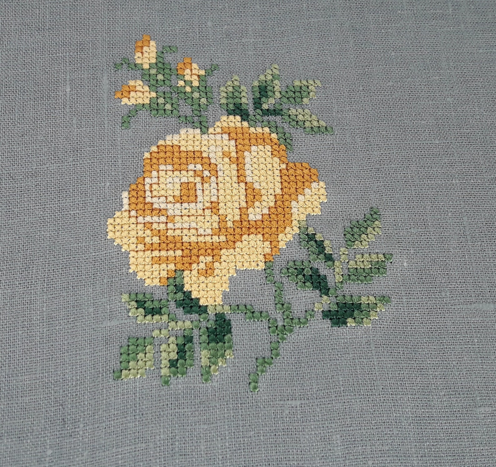 Rose Cross Stitch Machine Embroidery Design Instant Download - Etsy
