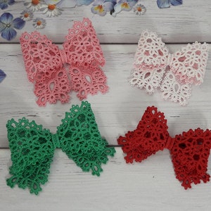 FSL Bows 3D Free Standing Lace Tatting Instant Download Machine ...