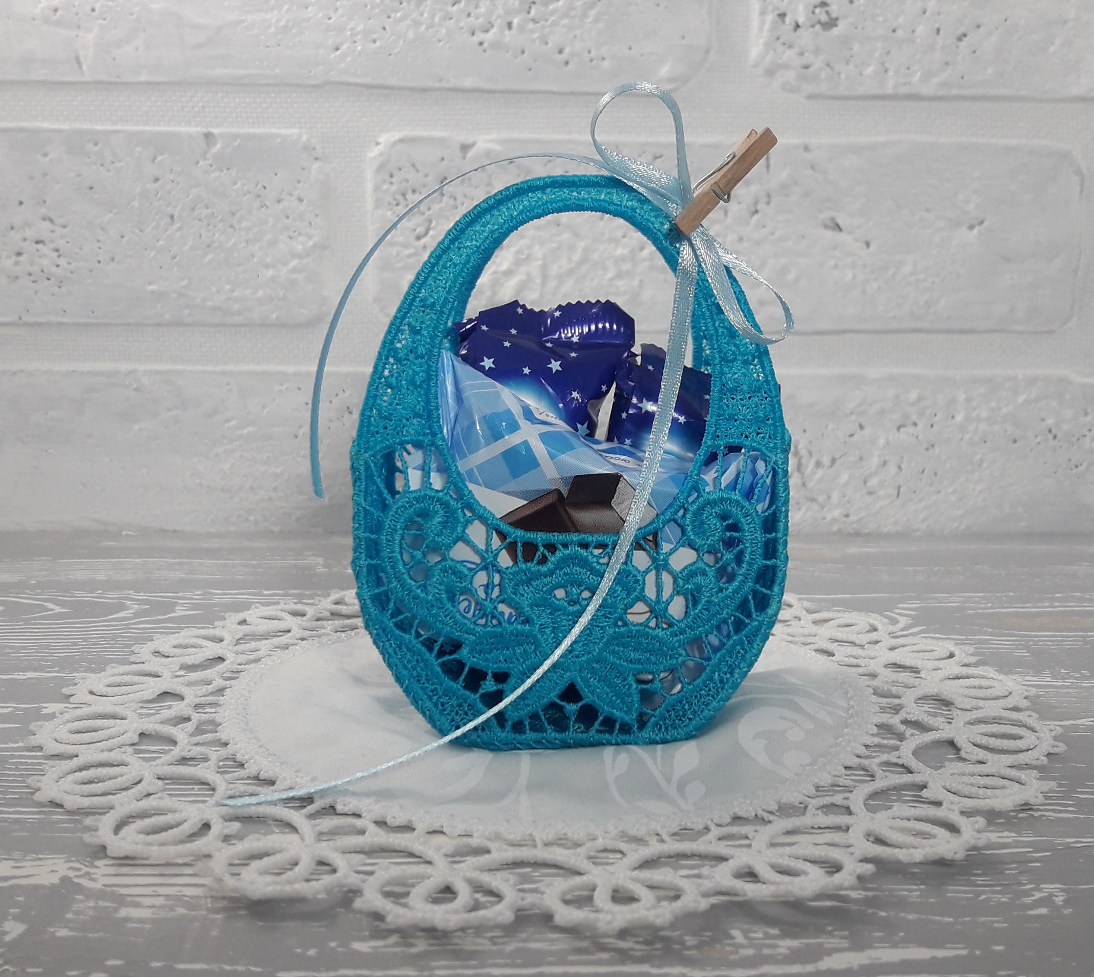 FSL Bag for Sweets or Other Surprises Fsl Basket for Decor - Etsy