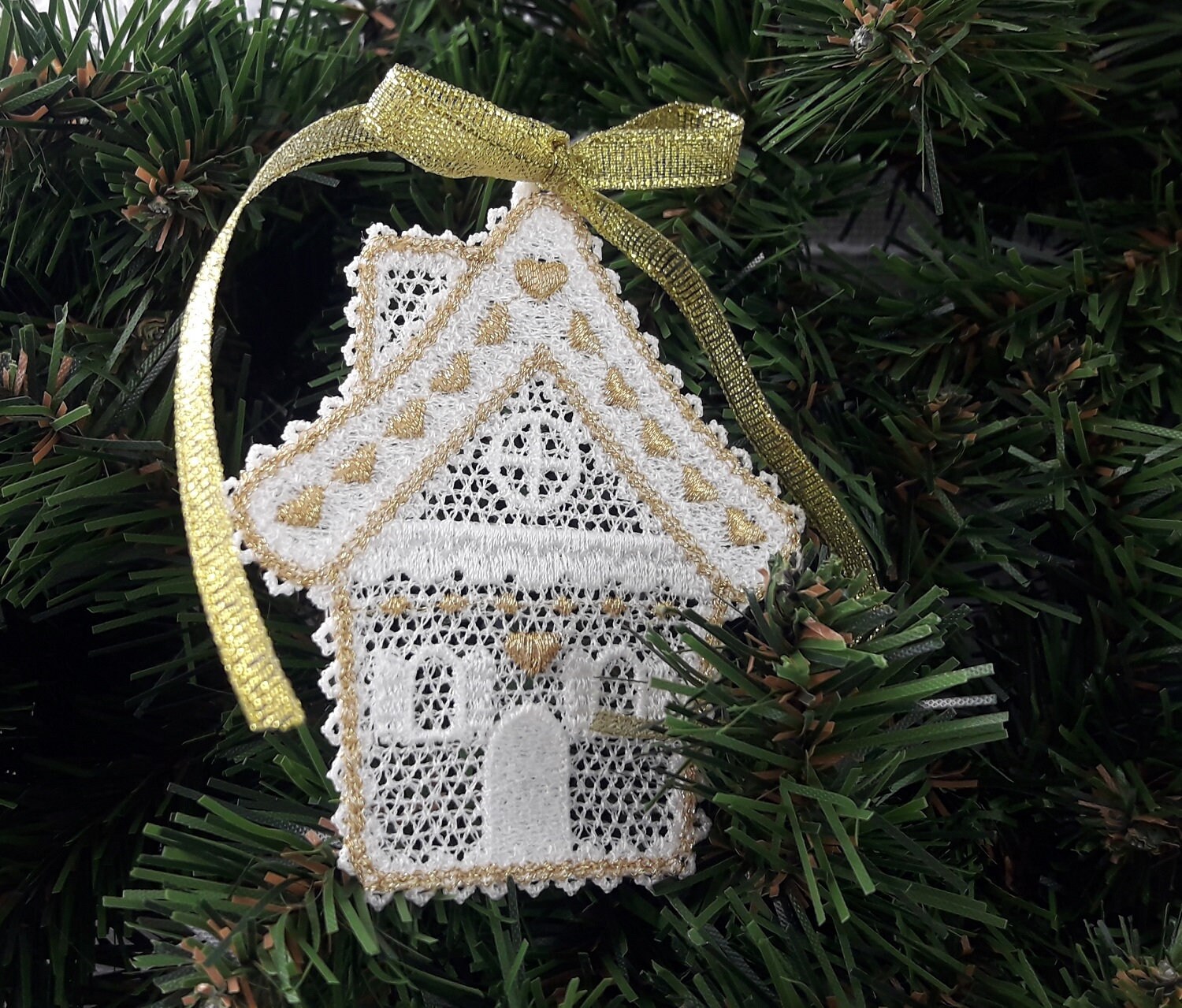 FSL Christmas House 2 Pattern 2 Sizes - Free Standing Lace Instant ...