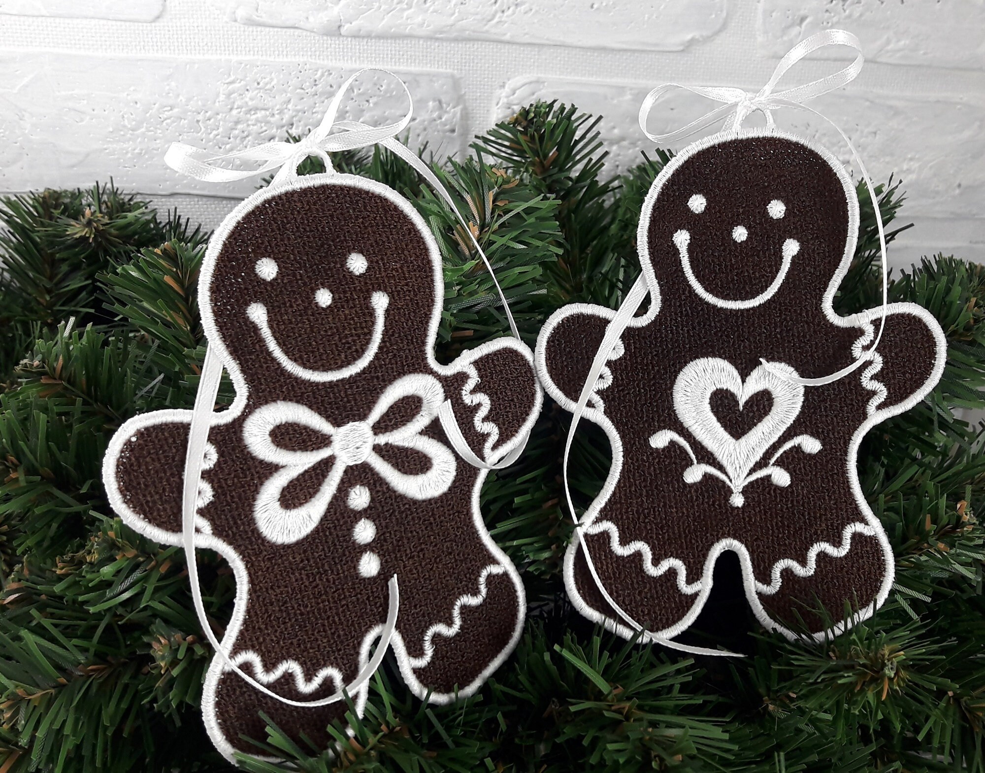 FSL Big Christmas Gingerbread 2 Pattern Free Standing Lace - Etsy