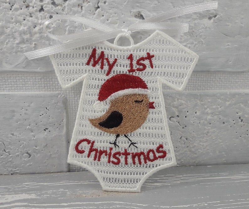 My 1st Christmas Machine Embroidery Design 4 Designs ( 2 Free Standing ...