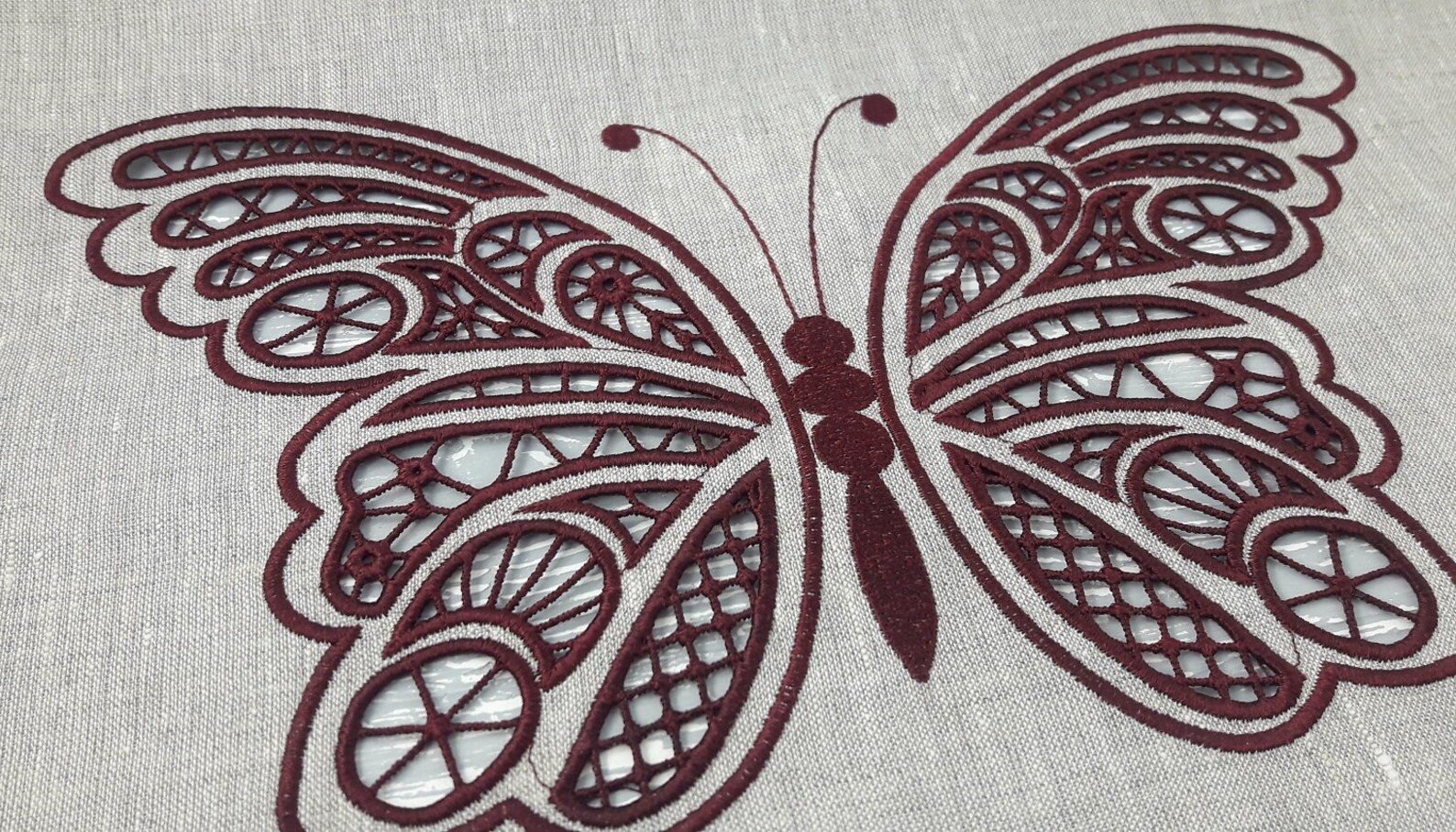 Big Butterfly Cutwork Richelieu Machine Embroidery Design | Etsy