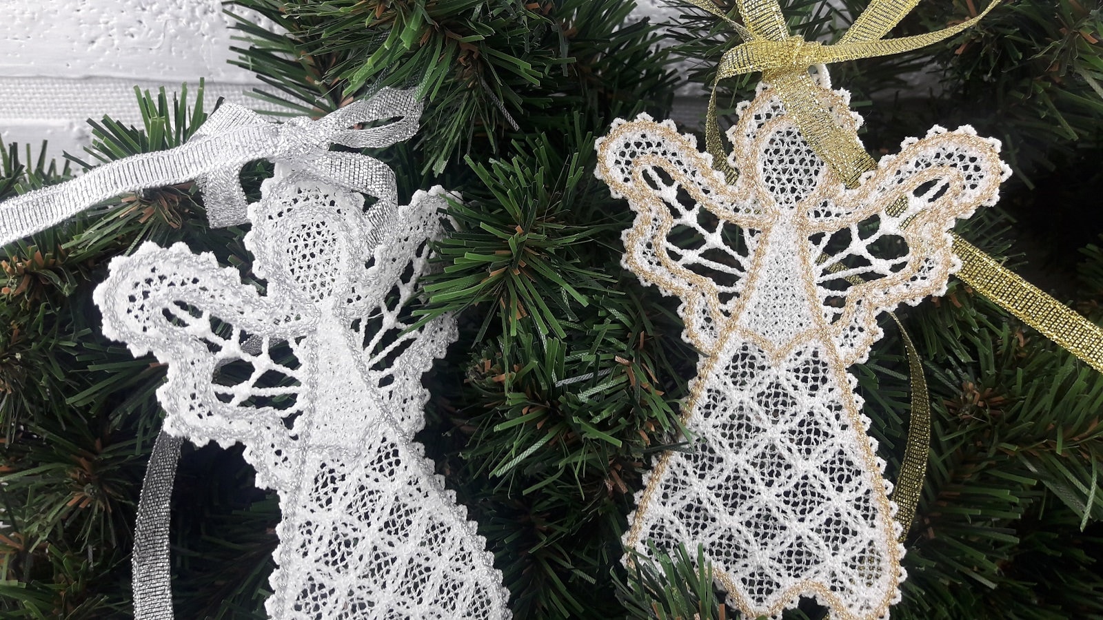 FSL Christmas Angel Free Standing Lace Instant Download - Etsy