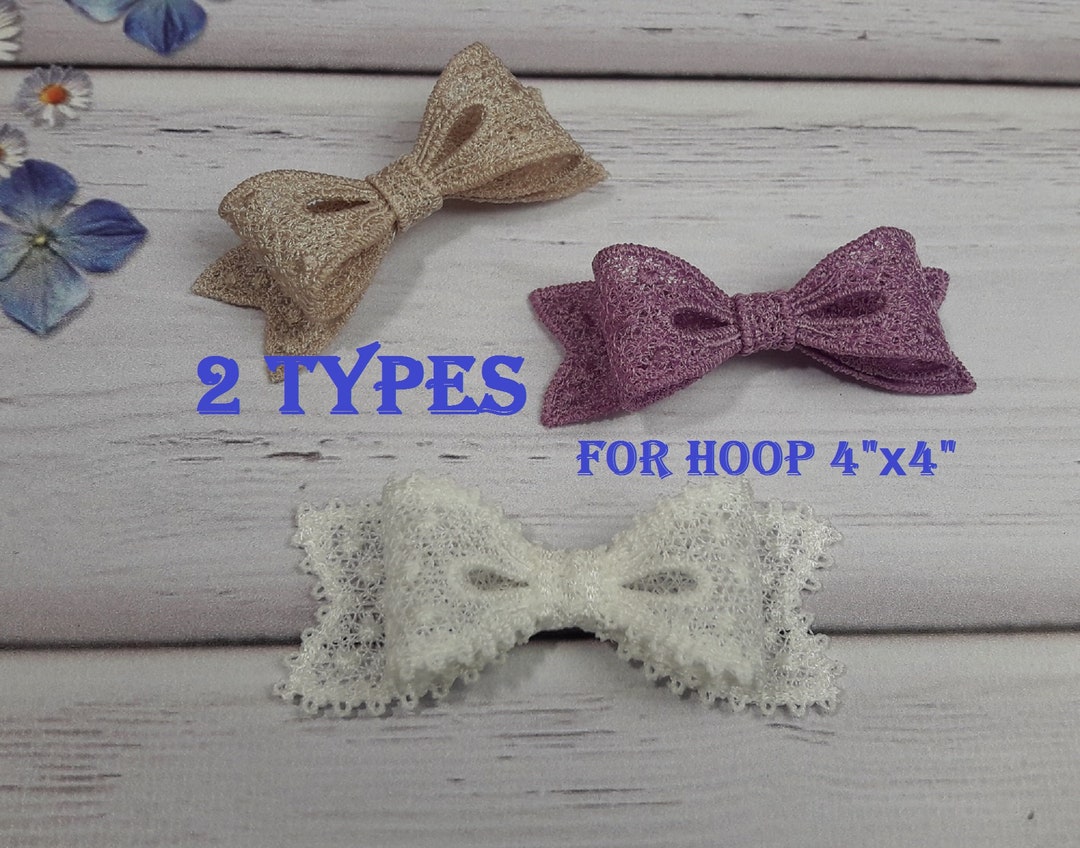 FSL Bows 3D Free Standing Lace Instant Download Machine Embroidery ...