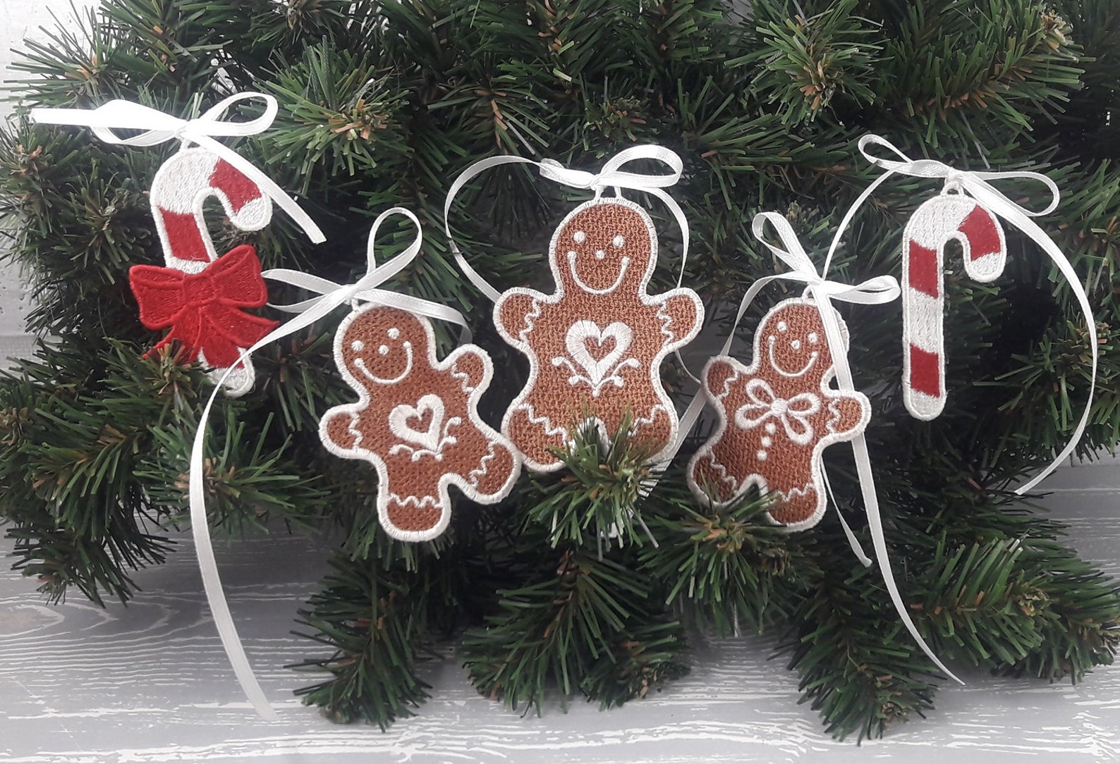 FSL Christmas Gingerbread 2 Pattern 2 Sizes and BONUS Free | Etsy