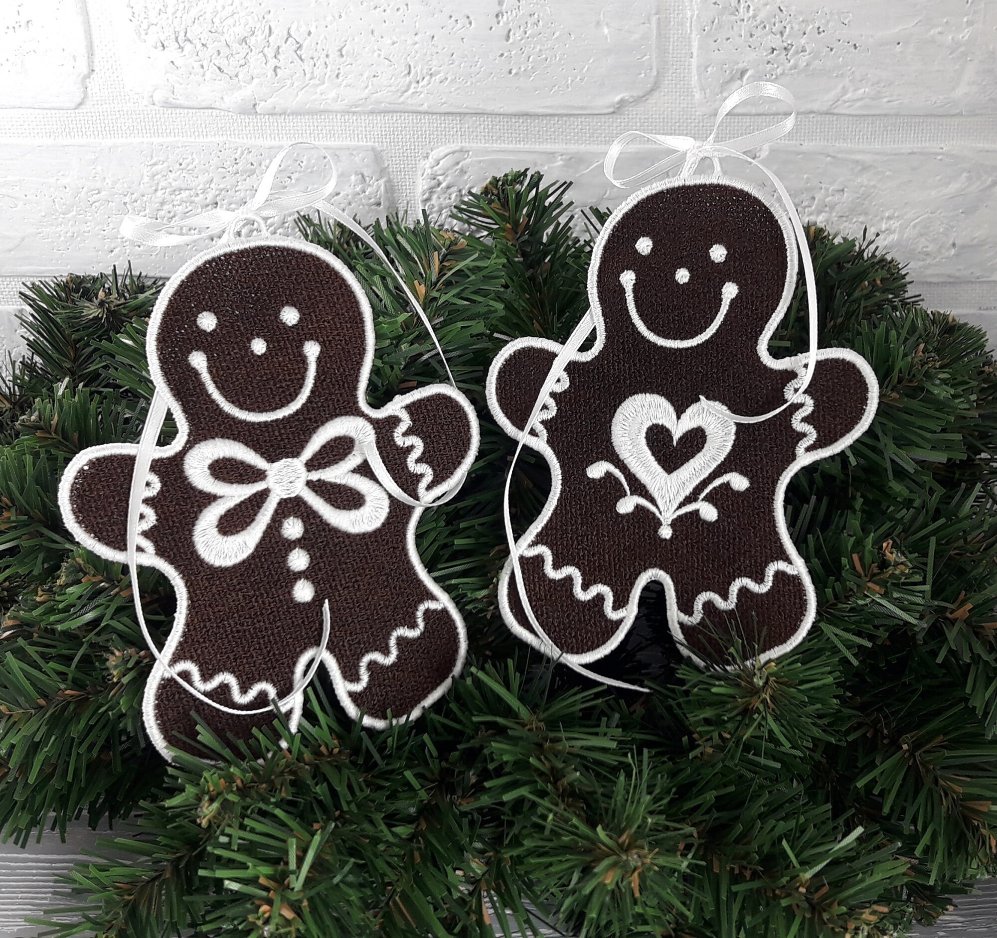 FSL Big Christmas Gingerbread 2 Pattern Free Standing Lace - Etsy