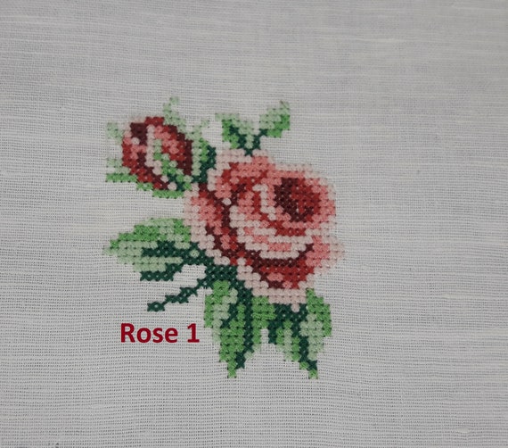 Small Roses Cross Stitch 2 Machine Embroidery Designs for 4x4 - Etsy