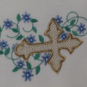 Easter Cross With Flowers - Machine Embroidery Designs Set - Etsy