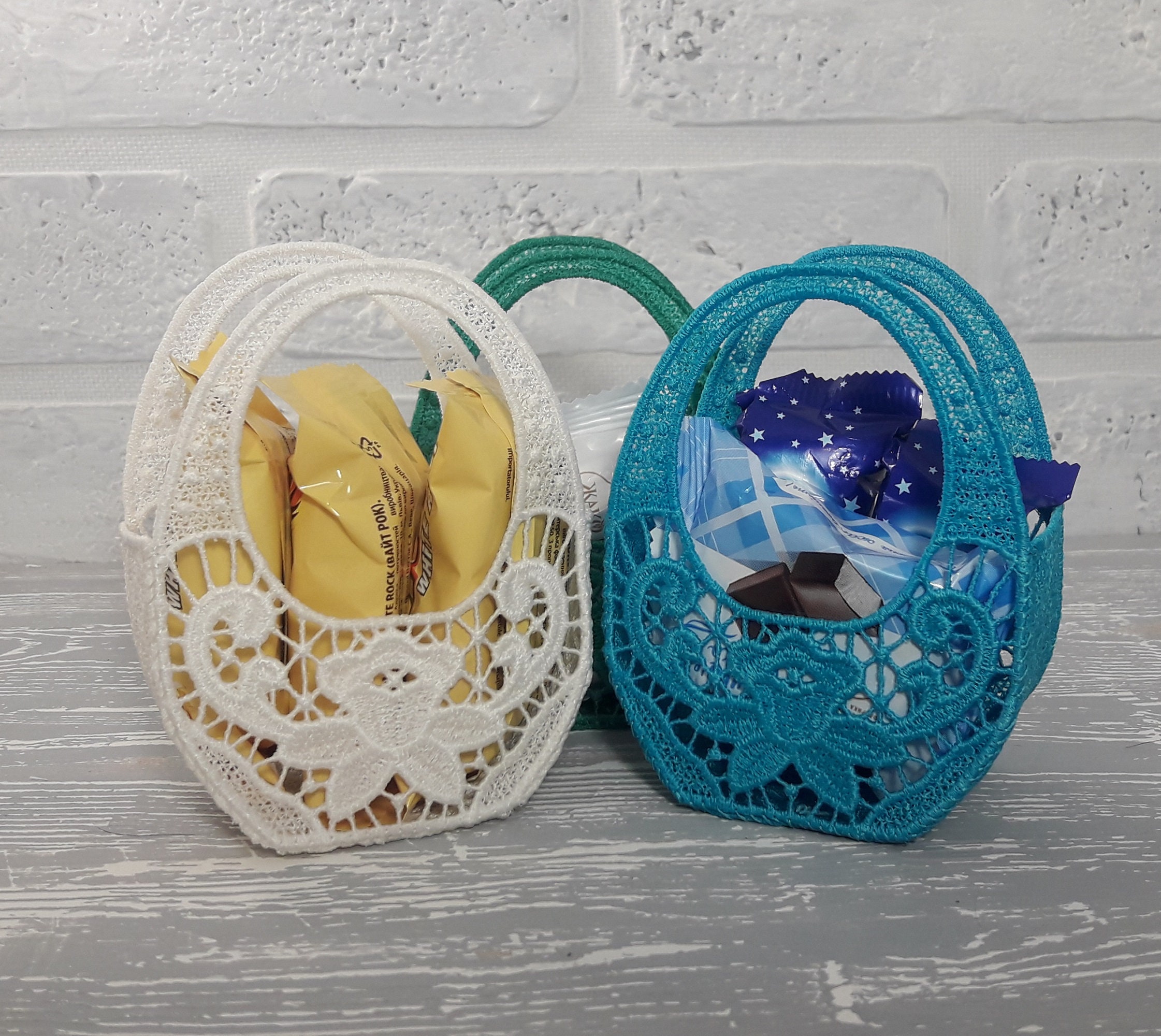 FSL Bag for Sweets or Other Surprises Fsl Basket for Decor - Etsy