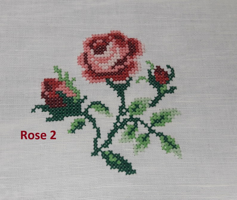 Small Roses Cross Stitch 2 Machine Embroidery Designs for 4x4 - Etsy