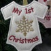 My 1st Christmas Machine Embroidery Design 4 Designs ( 2 Free Standing ...