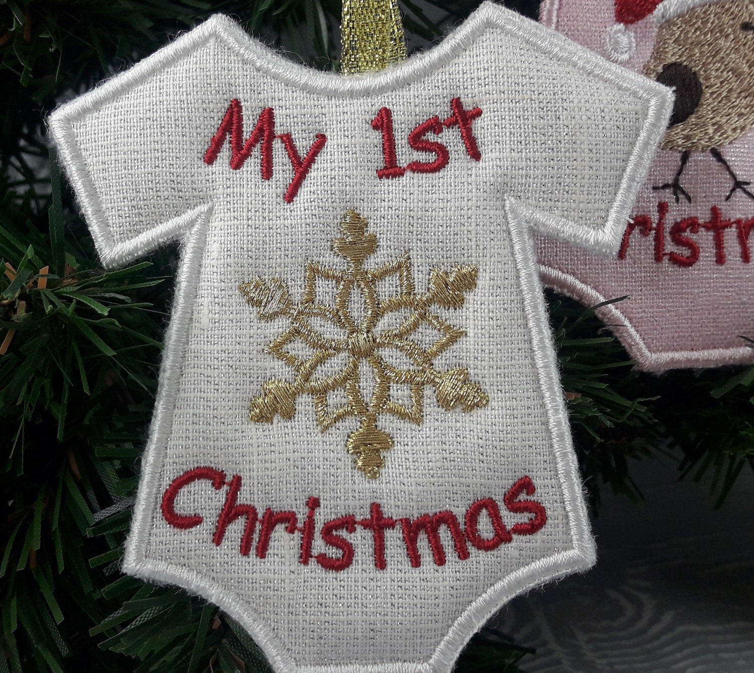 My 1st Christmas Machine Embroidery Design 4 Designs ( 2 Free Standing ...