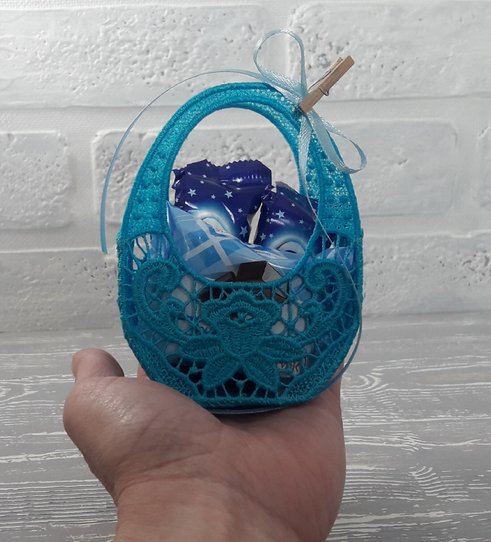 FSL Bag for Sweets or Other Surprises Fsl Basket for Decor - Etsy