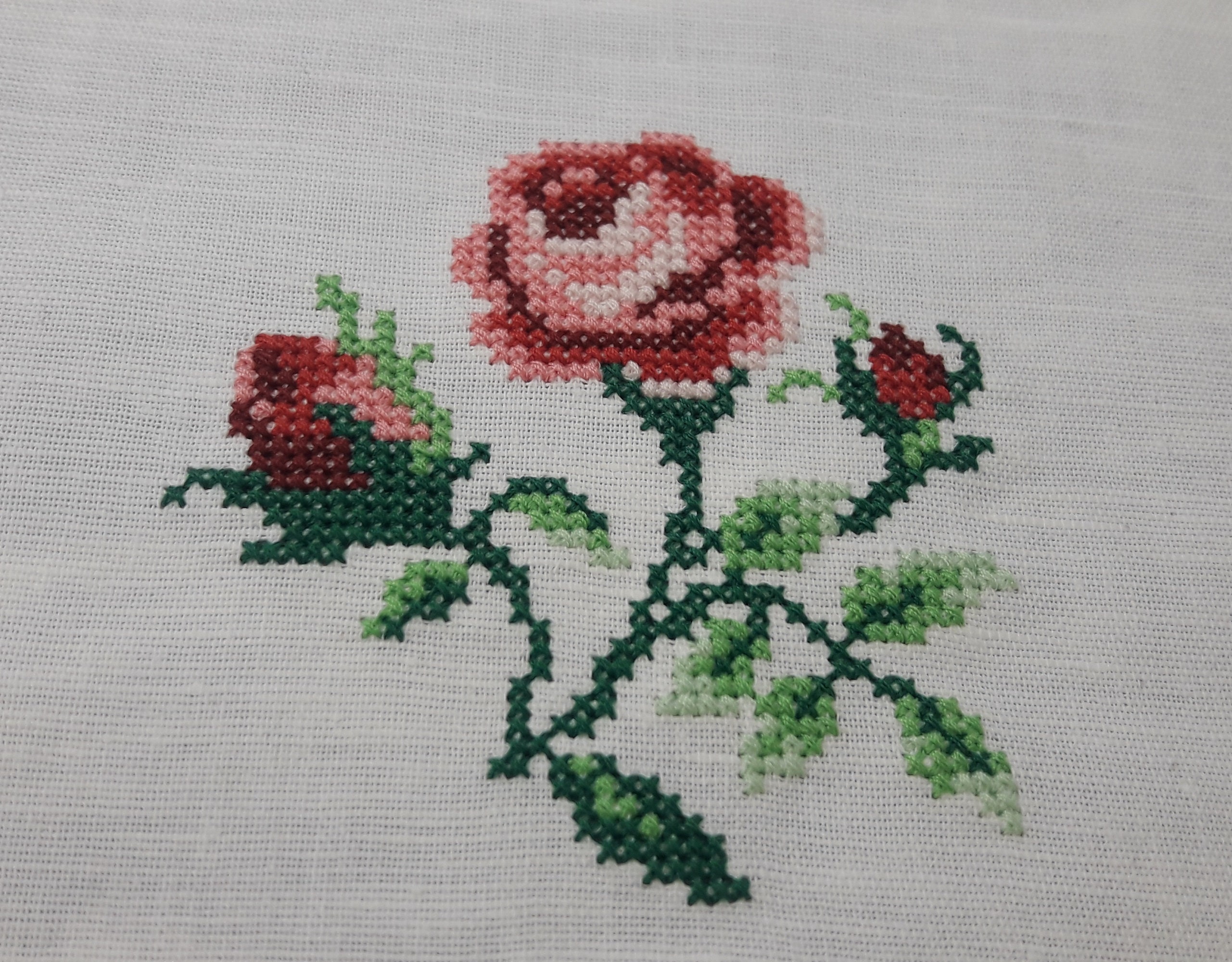 Small Roses Cross Stitch 2 Machine Embroidery Designs for 4x4 - Etsy