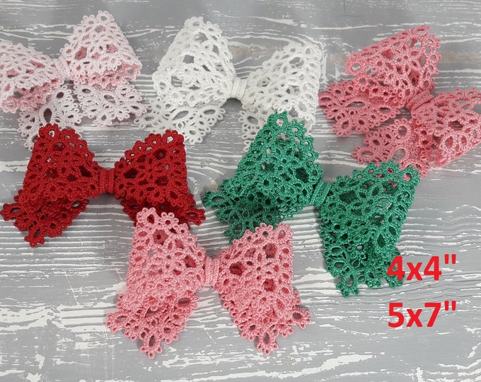 FSL Bows 3D Free Standing Lace Tatting Instant Download Machine ...