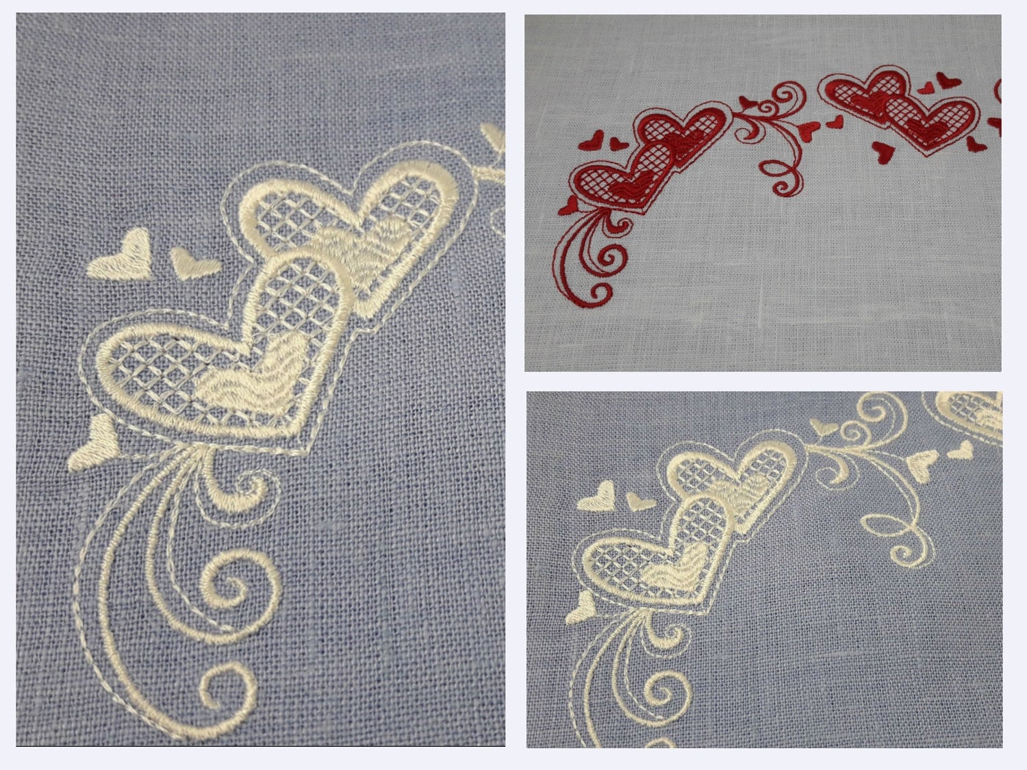 Machine Embroidery Design Hearts Ornaments for Valentines Day - Etsy