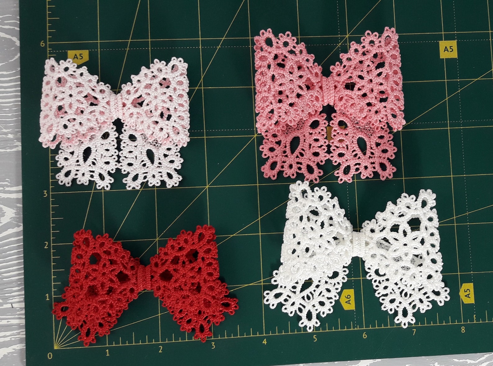 FSL Bows 3D Free Standing Lace Tatting Instant Download Machine ...