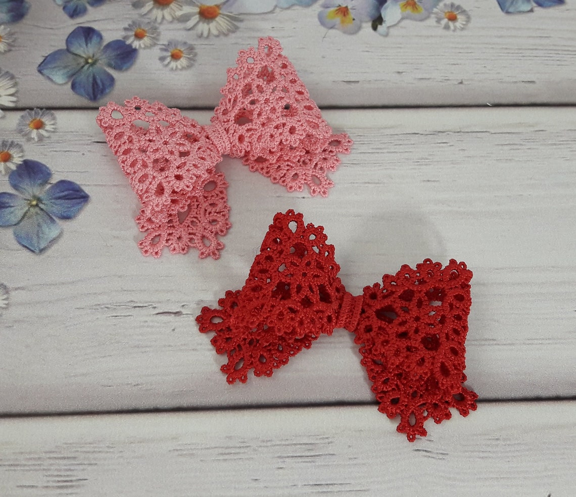FSL Bows 3D Free Standing Lace Tatting Instant Download Machine ...