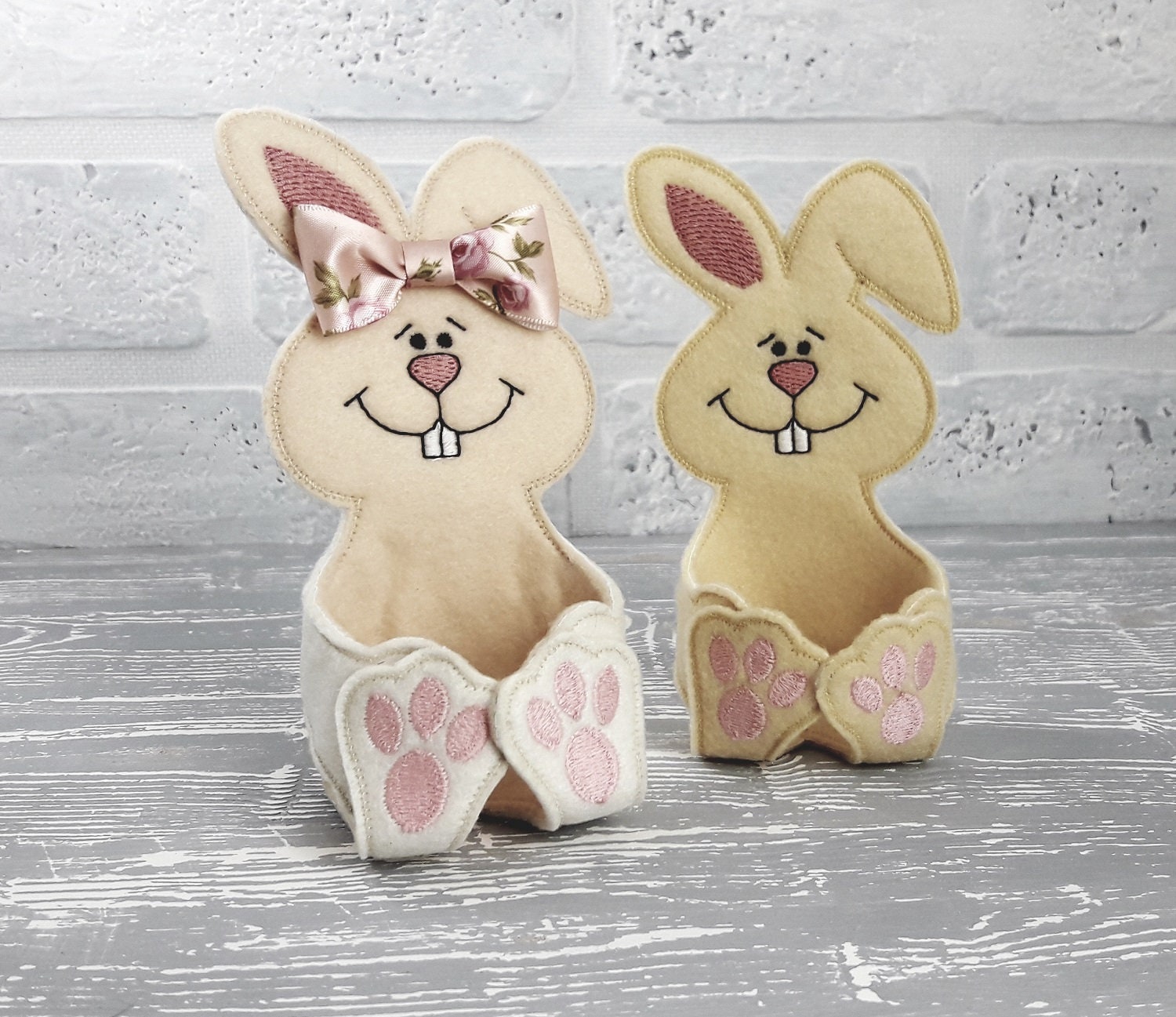 Easter Eggs Holder Bunny Felt Easter Eggs Stand Machine | Etsy Australia