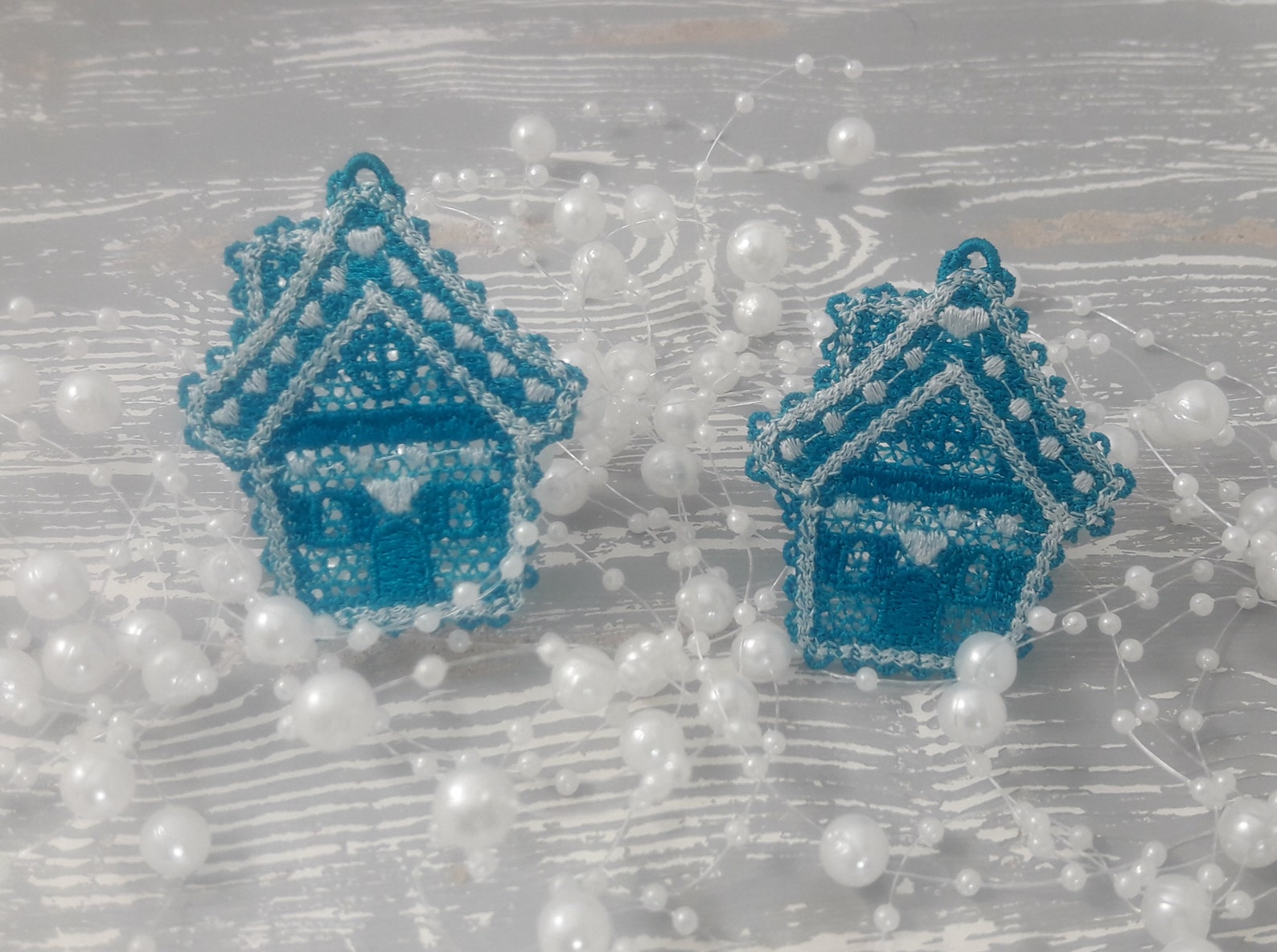 FSL Christmas House 2 Pattern 2 Sizes - Free Standing Lace Instant ...