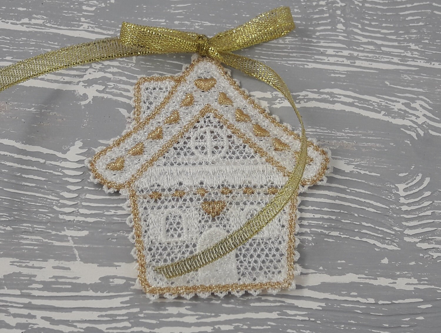 FSL Christmas House 2 Pattern 2 Sizes - Free Standing Lace Instant ...