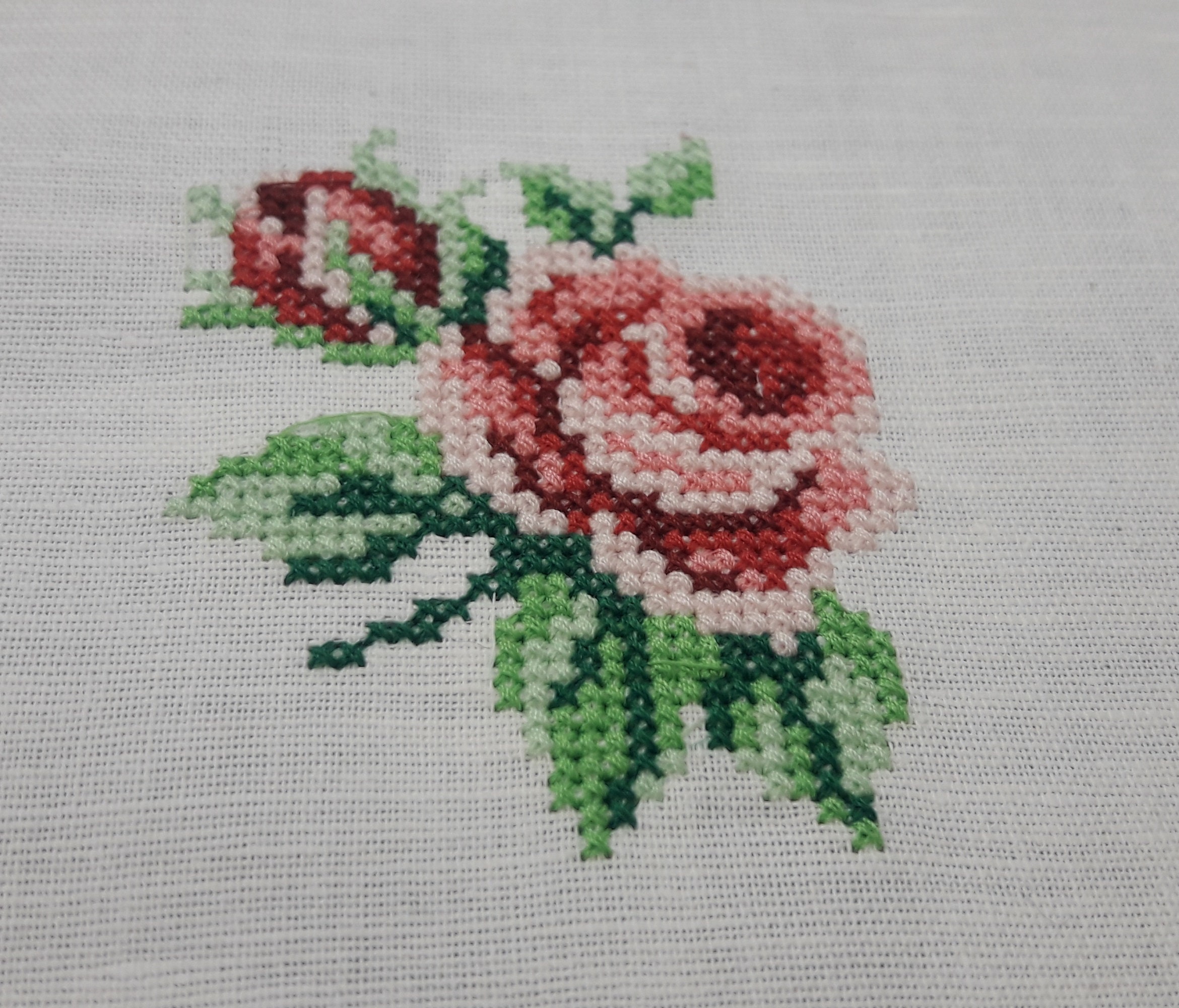 Small Roses Cross Stitch 2 Machine Embroidery Designs for 4x4 - Etsy