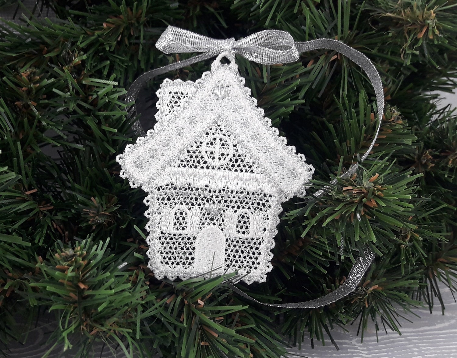 FSL Christmas House 2 Pattern 2 Sizes - Free Standing Lace Instant ...