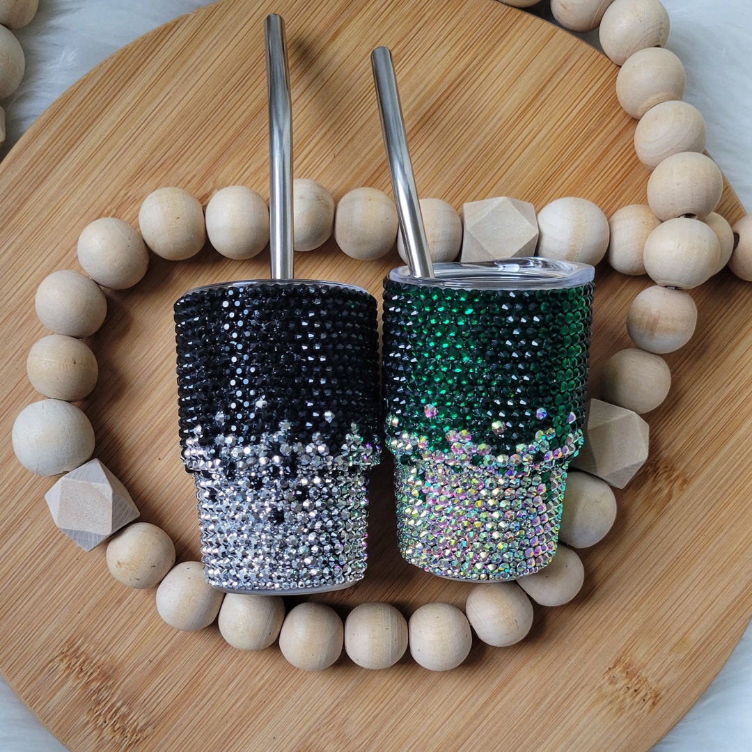 Ombre 3oz Shot Tumbler, Shot Tumbler, Stainless Steel Tumbler, Bling ...