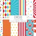 Circus Digital Paper Carnival Background Pattern Scrapbook - Etsy