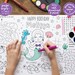 Mermaid Coloring Placemat DIGITAL Sea Life Party Activity - Etsy