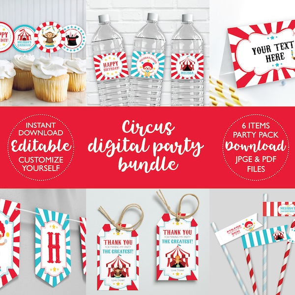 Circus Party Decor - Etsy