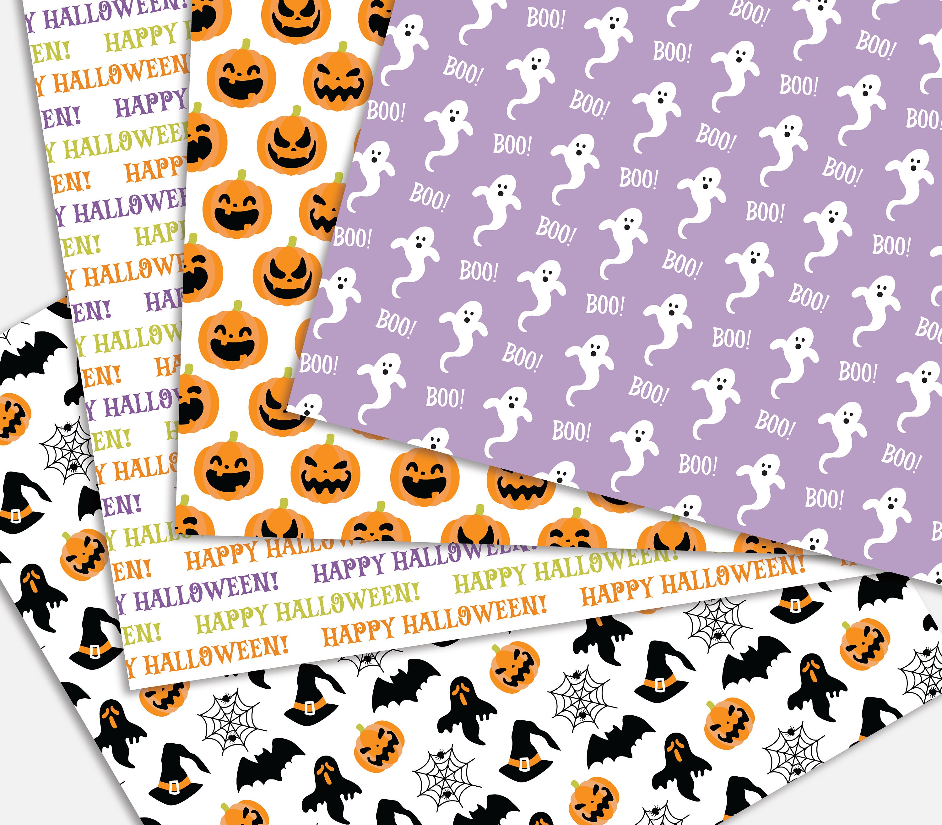 Halloween Seamless Digital Paper | Spooky Background Pattern ...