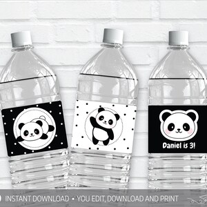 Panda Birthday Party Kit DIGITAL Panda Party Bundle Set - Etsy