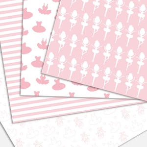 Ballerina Seamless Digital Paper | Ballet Background Pattern ...