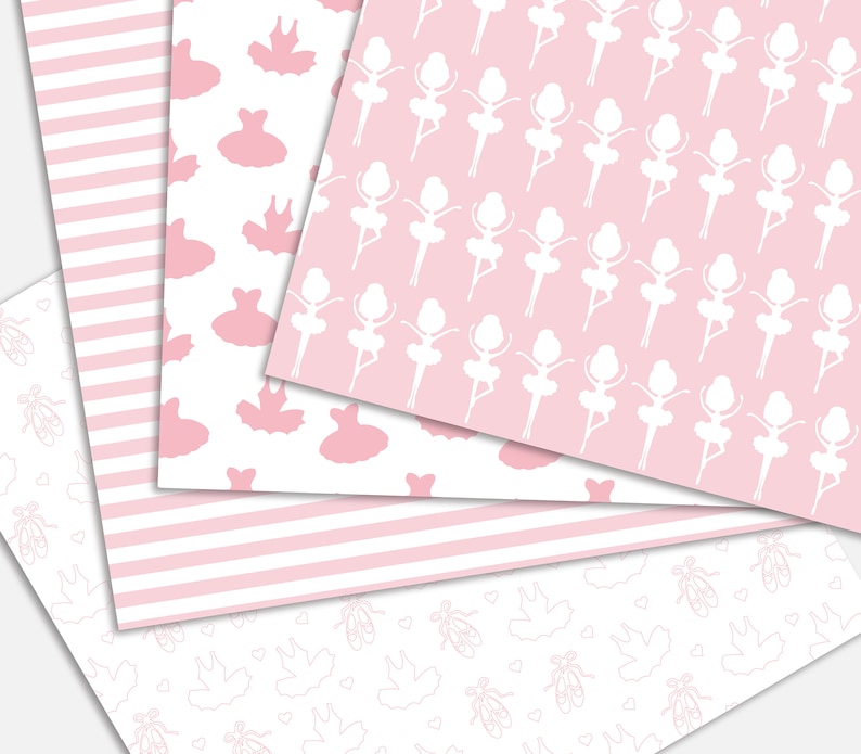 Ballerina Seamless Digital Paper Ballet Background Pattern - Etsy