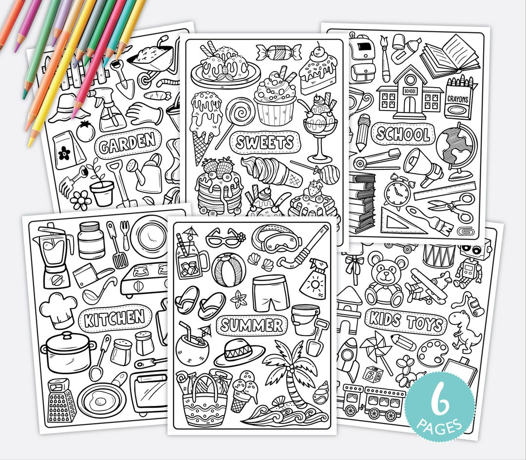 Cozy Doodle Coloring Pages DIGITAL | Cute Cozy Girl Coloring Sheet ...