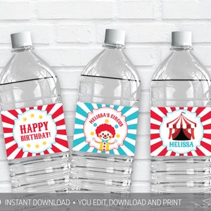 Circus Birthday Party Kit DIGITAL Carnival Party Bundle Set - Etsy
