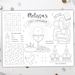 First Communion Coloring Placemat DIGITAL | Party Activity Sheet | Kids ...