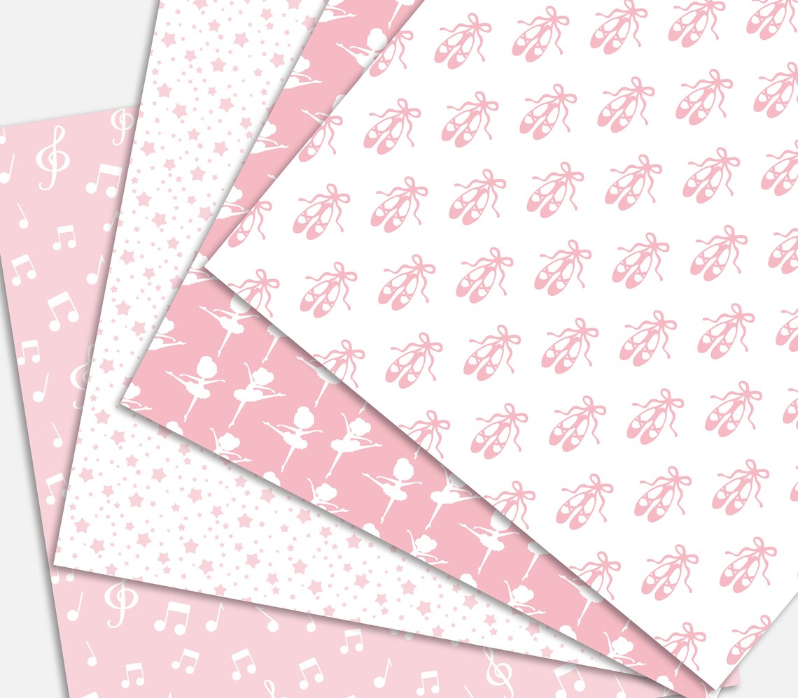 Ballerina Seamless Digital Paper Ballet Background Pattern - Etsy