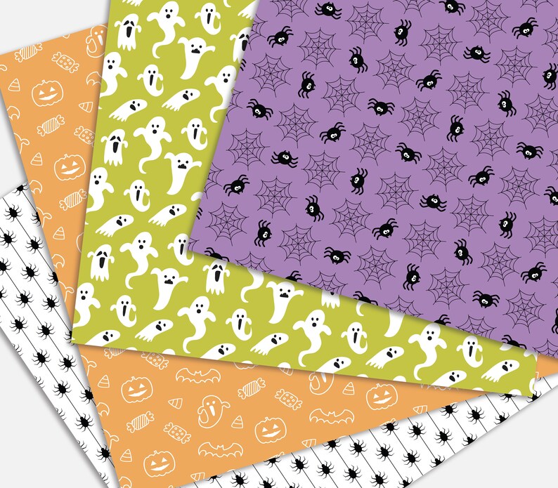 Halloween Seamless Digital Paper | Spooky Background Pattern ...