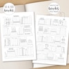 Monthly Reading Log Minimalist Book Log Digital Reading Tracker Planner ...