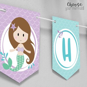 Mermaid Birthday Party Kit DIGITAL | Cute Mermaid Party Bundle Set ...